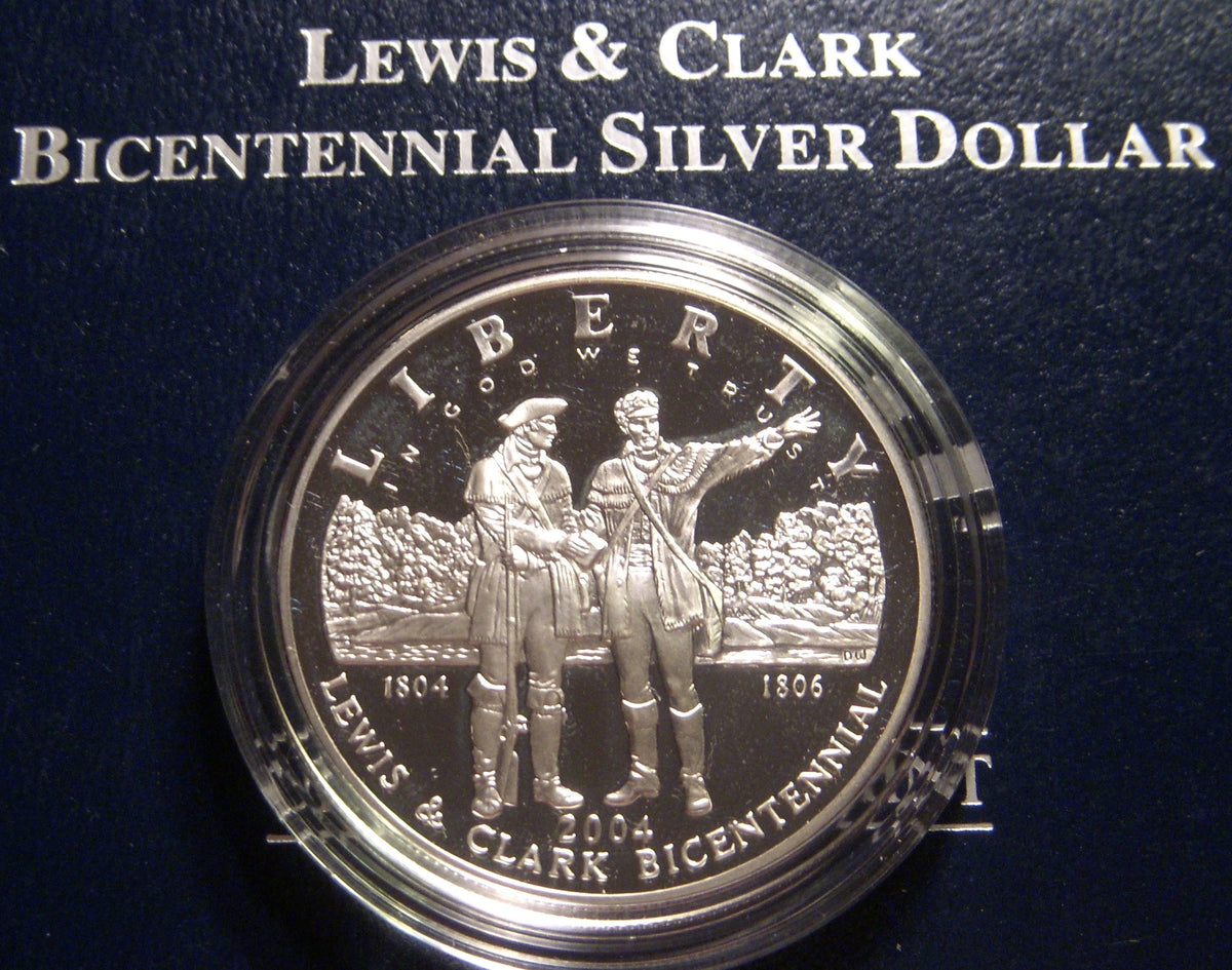 2004-P Lewis & Clark Proof Commemorative Silver Dollar — FUBA