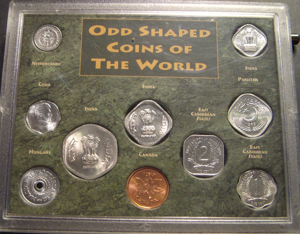 Odd Shaped Coins of The World Set — FUBA