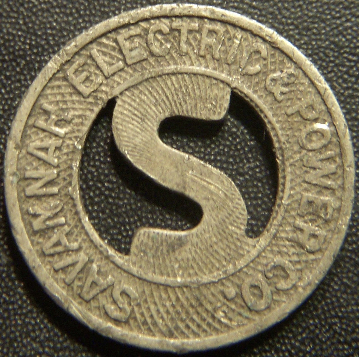 Savannah, GA Electric Power Co. One Zone Fare Token — FUBA