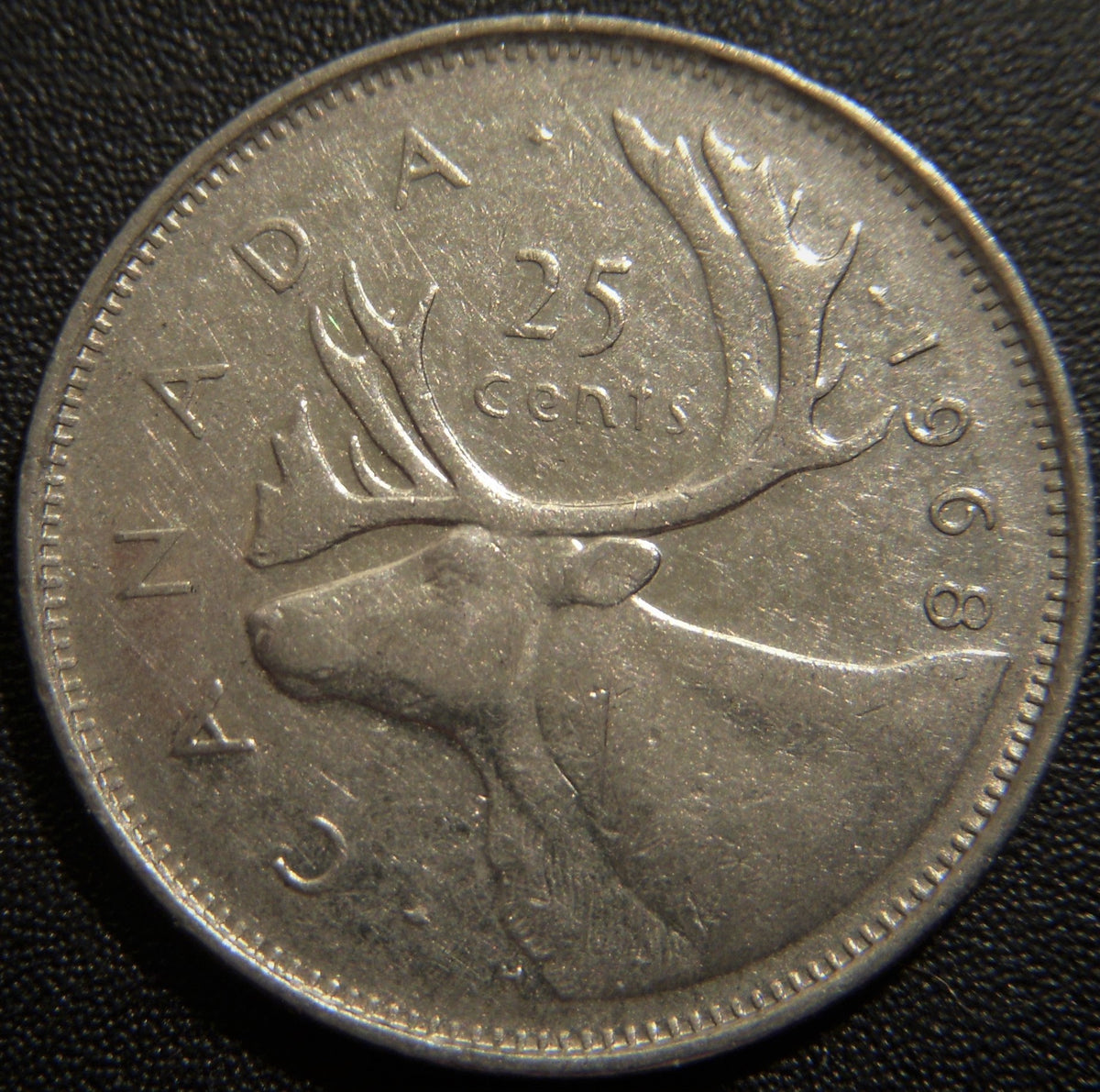 1968 Canadian Quarter - Clad Fine to AU — FUBA